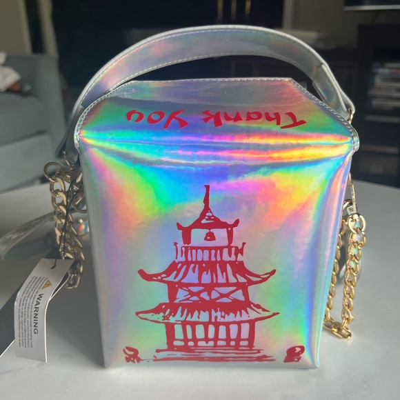 Bags | Chinese Takeout Box Iridescent Purse | Poshmark